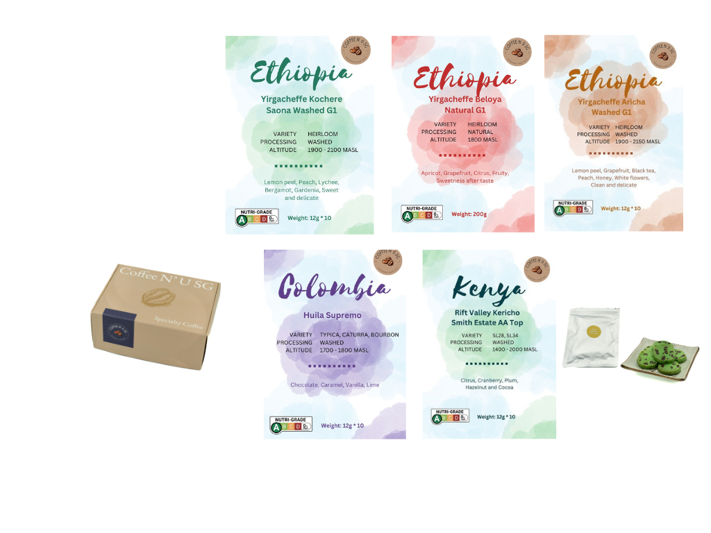Discovery Pack - 5 drip coffee varieties – Coffee N' U SG